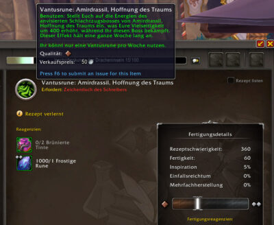 Dragonflight Inschriftenkunde 1-100 | WoW Berufe Guide - goldgoblin.net
