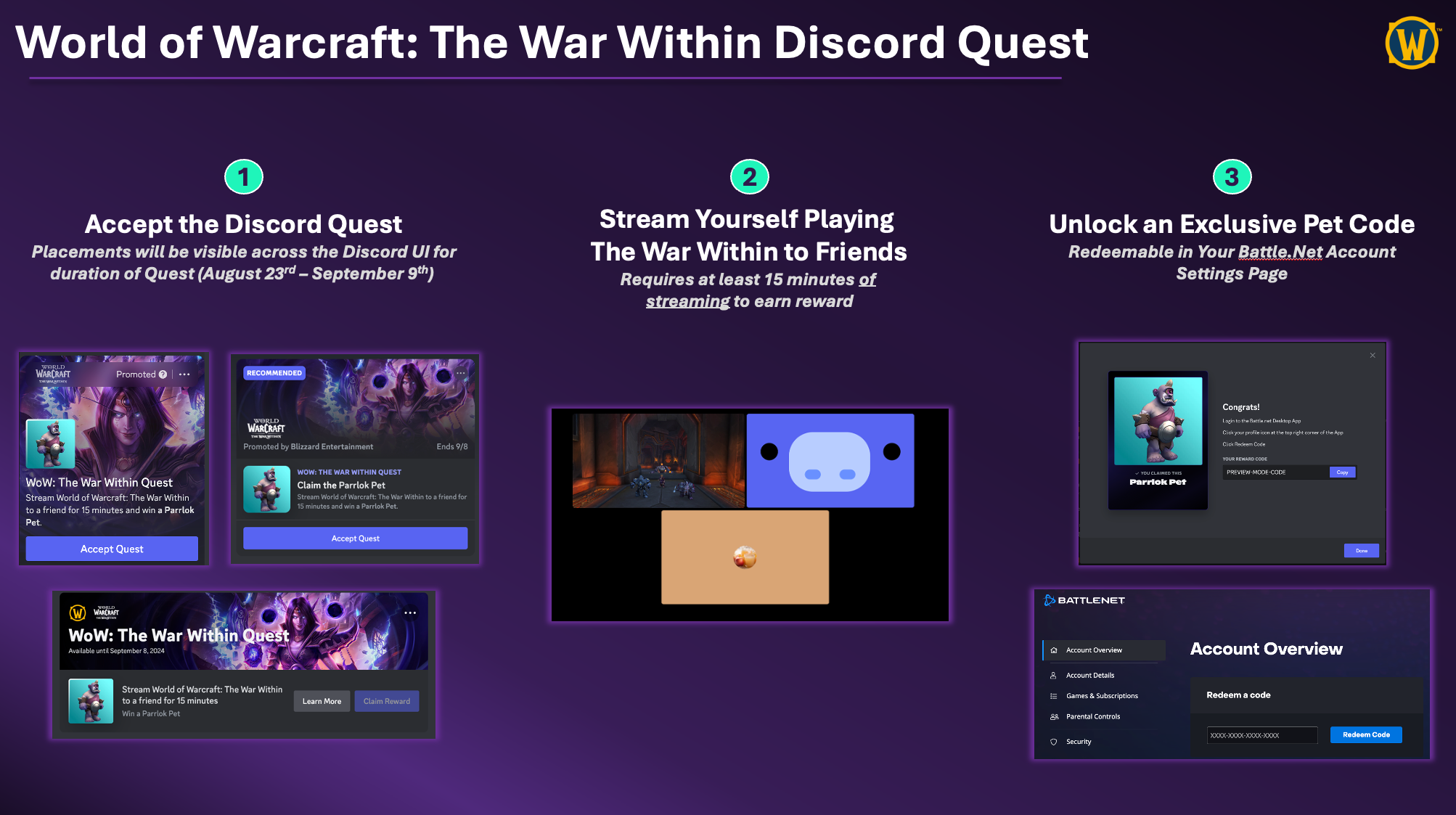 Neue Blizzard-Discord Promo | Schnappt euch das Pet Parrlok ...